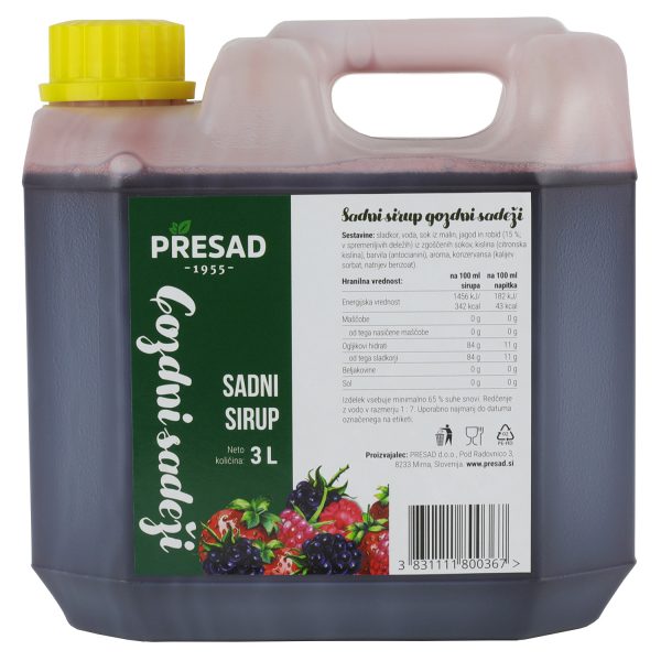 Sadni sirup gozdni sadeži - Presad